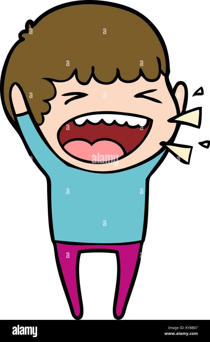 cartoon laughing man Stock Vector Image & Art - Alamy