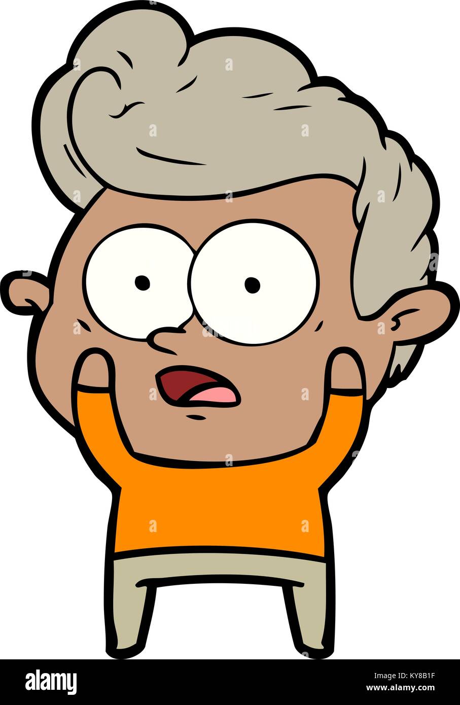 cartoon staring man Stock Vector Image & Art - Alamy