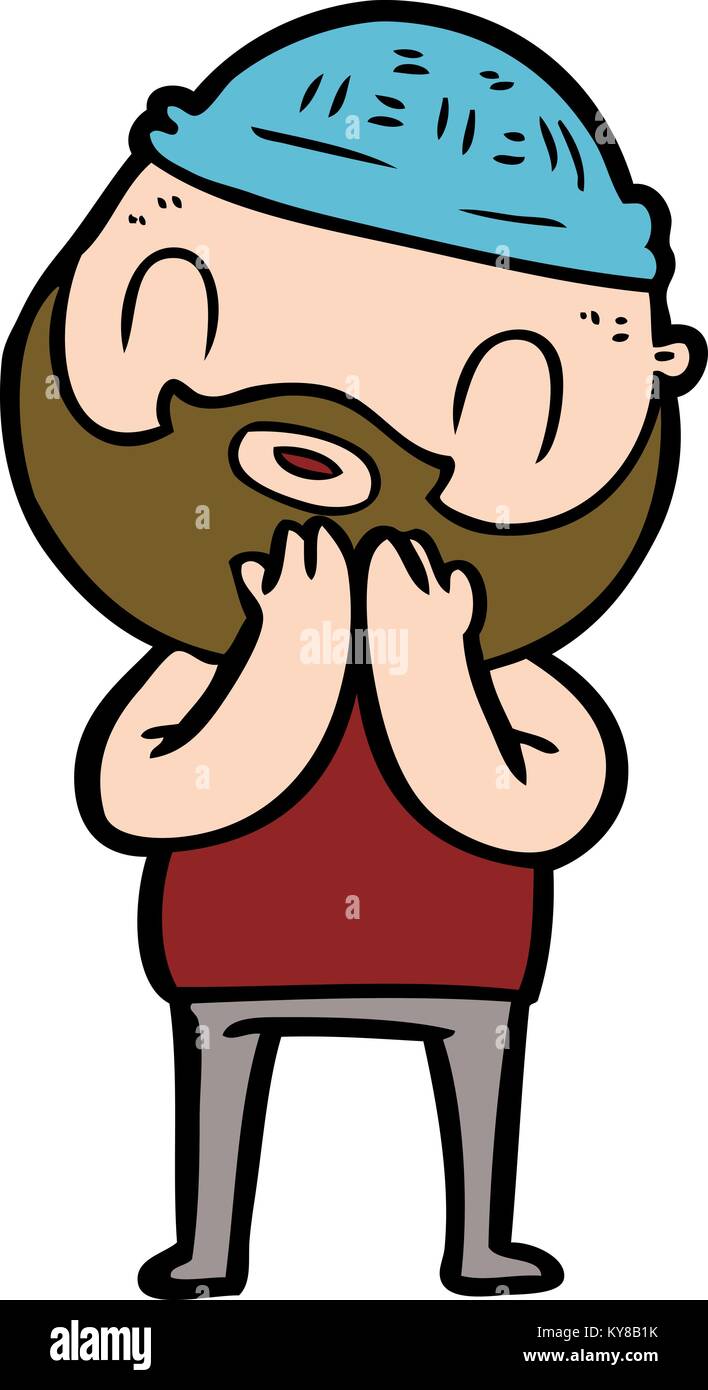 cartoon bearded man Stock Vector Image & Art - Alamy