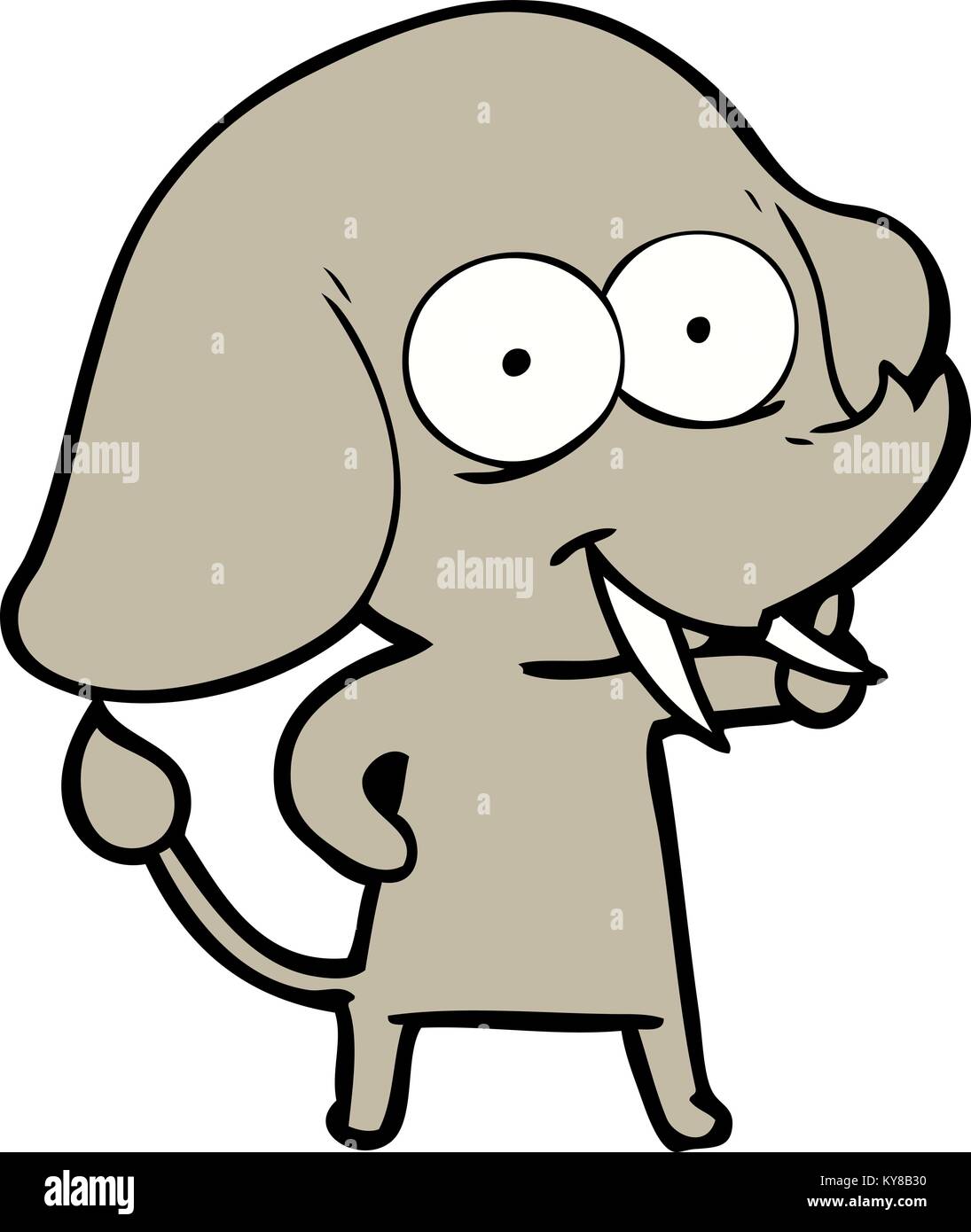happy cartoon elephant Stock Vector Image & Art - Alamy