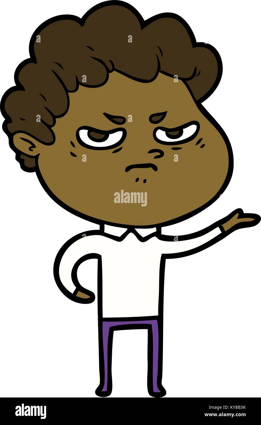 cartoon angry man Stock Vector Image & Art - Alamy