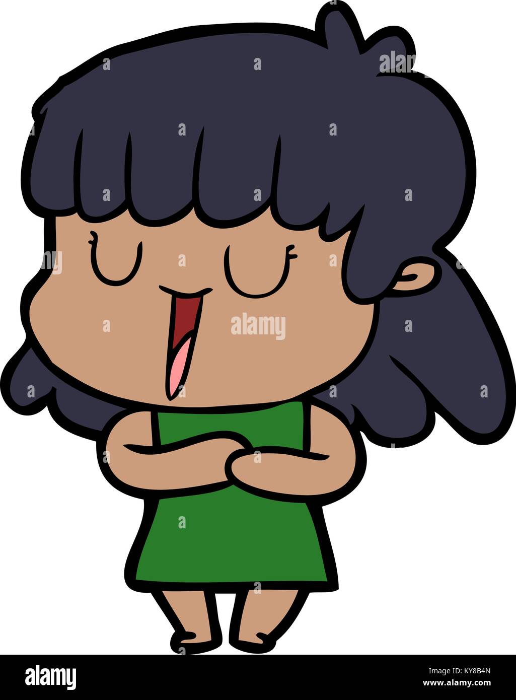 cartoon woman laughing Stock Vector Image & Art - Alamy