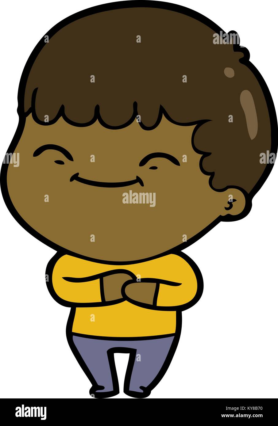 cartoon happy boy Stock Vector Image & Art - Alamy