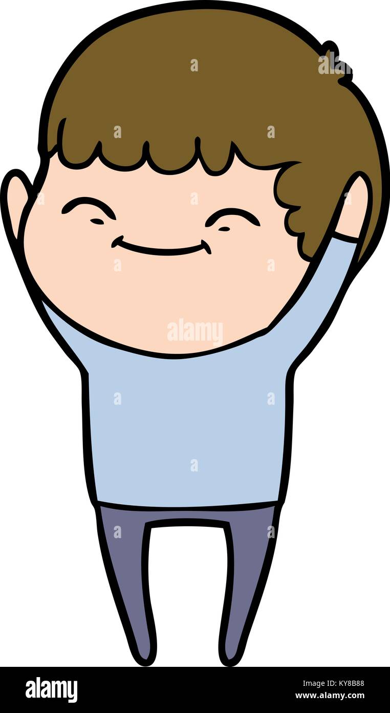 cartoon smiling boy Stock Vector Image & Art - Alamy