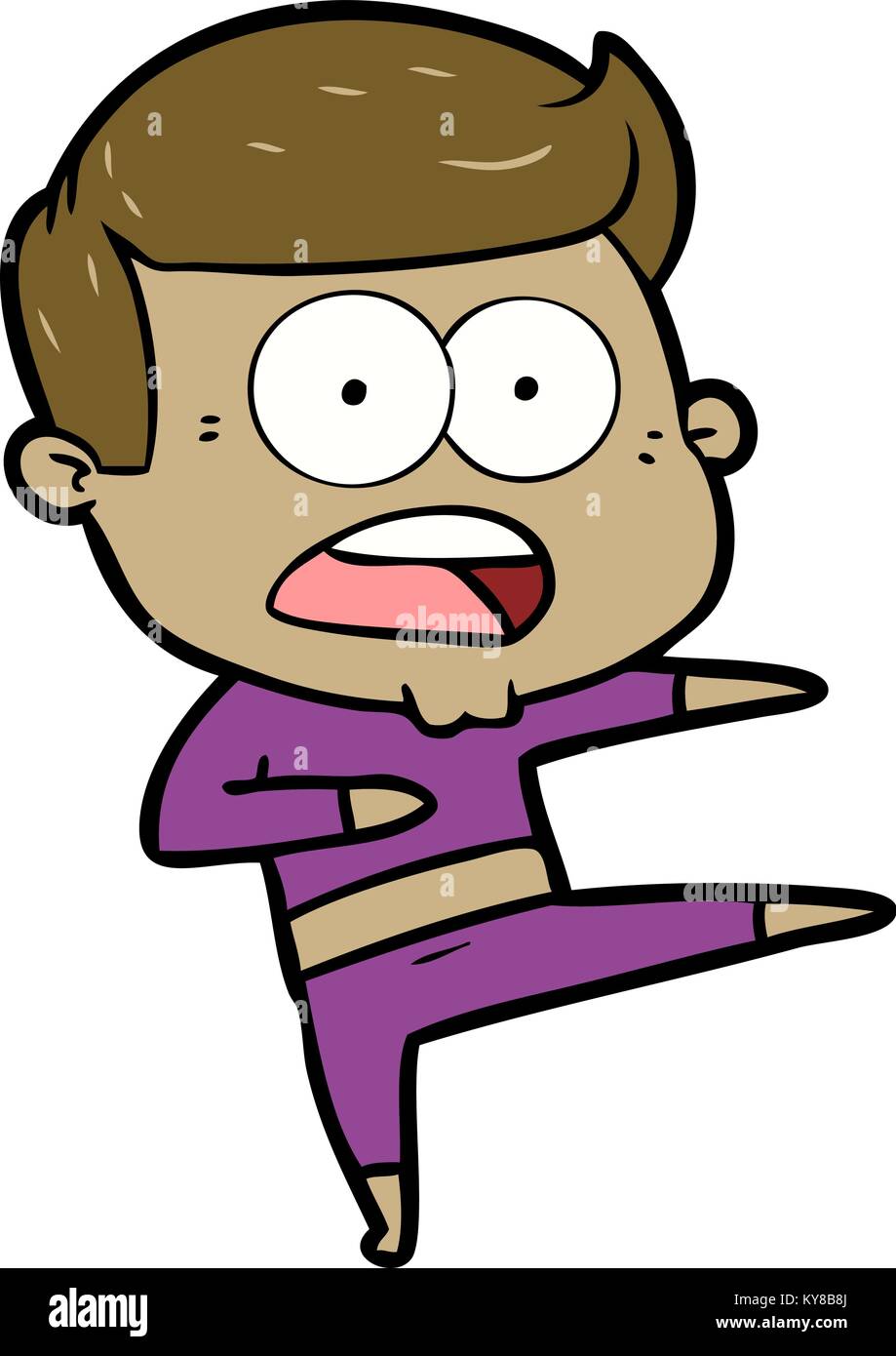 cartoon shocked man Stock Vector Image & Art - Alamy