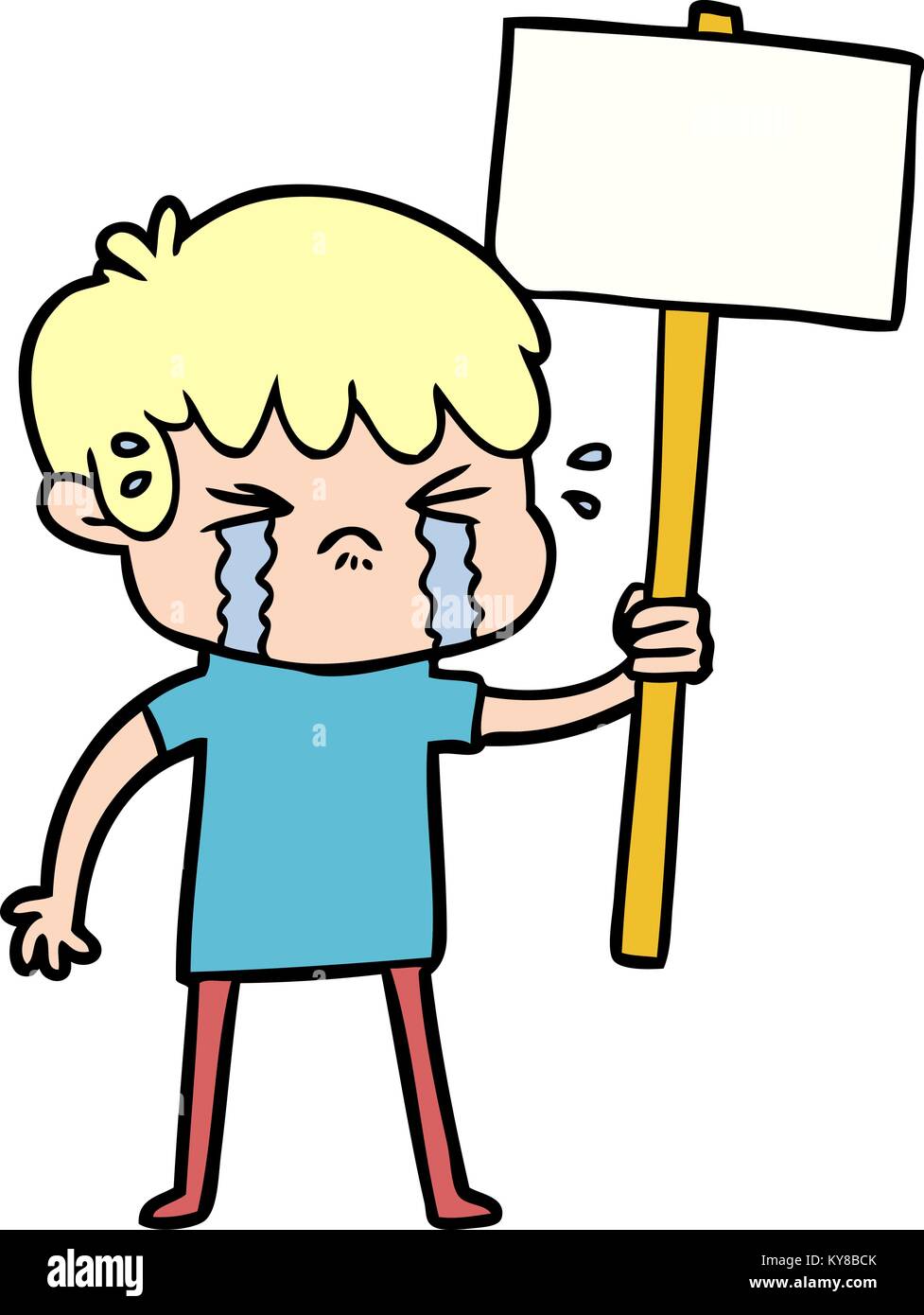 cartoon boy crying Stock Vector Image & Art - Alamy
