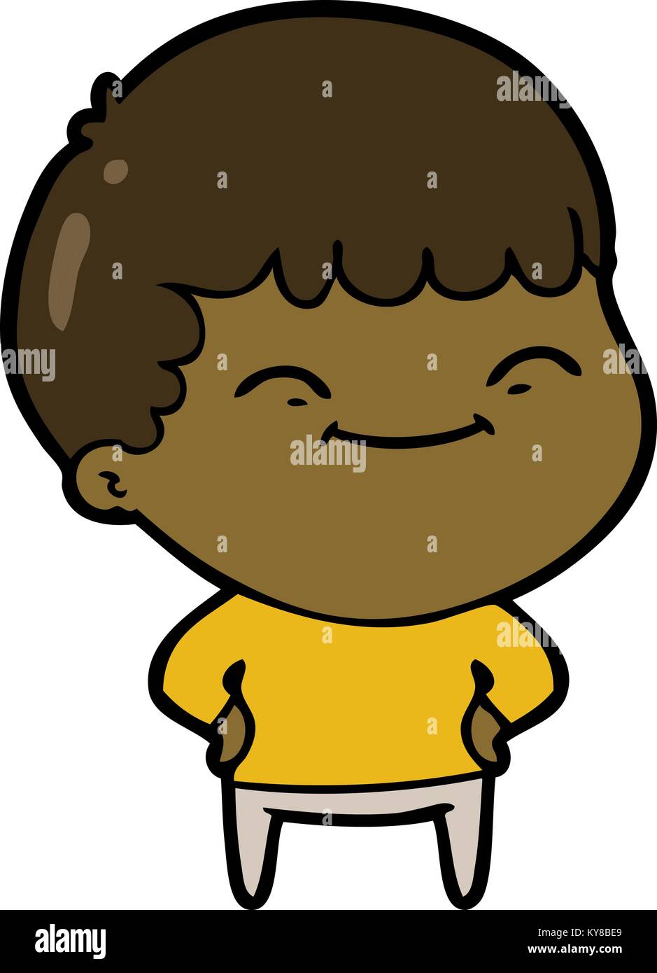 cartoon happy boy Stock Vector Image & Art - Alamy