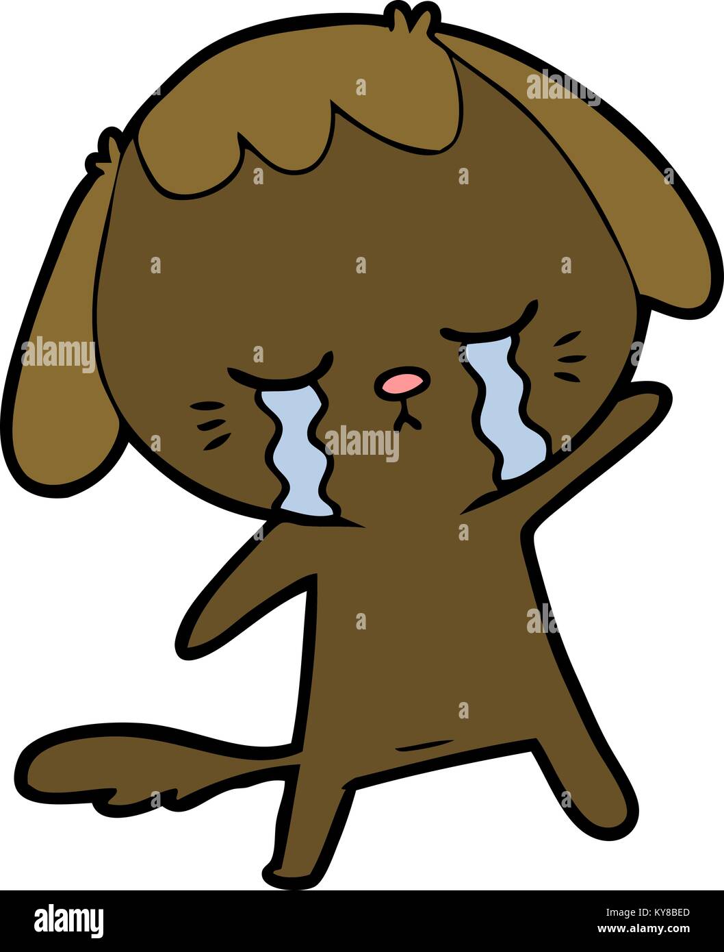 cartoon crying dog Stock Vector Image & Art - Alamy
