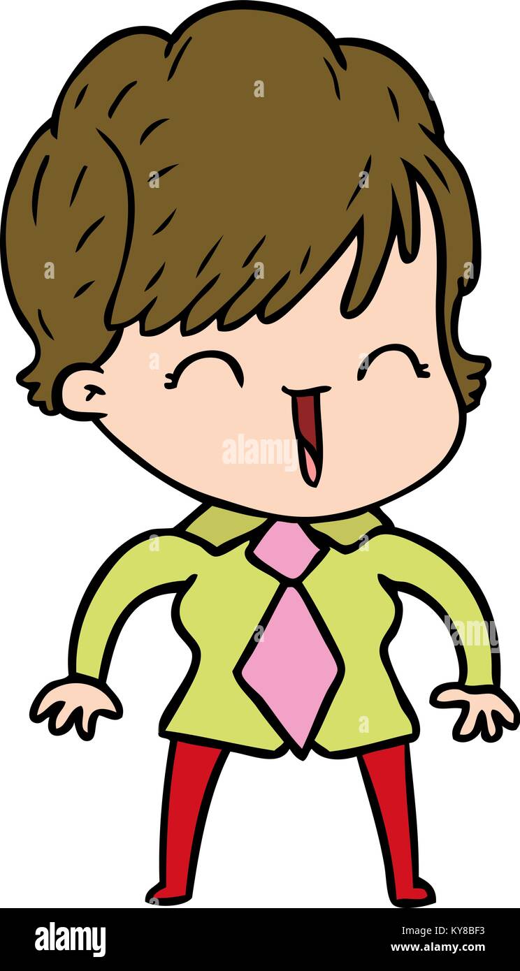 cartoon laughing woman Stock Vector Image & Art - Alamy