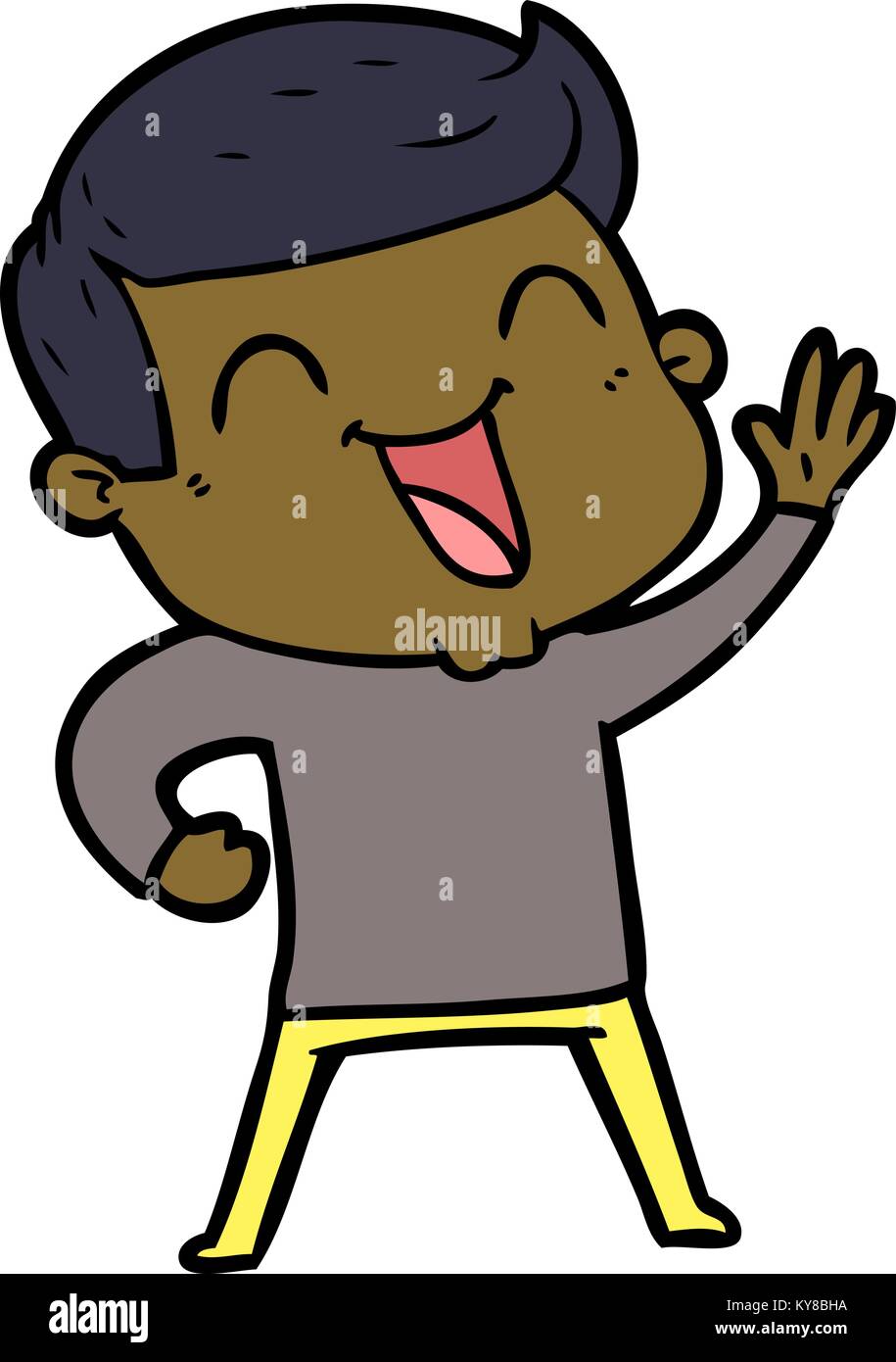 cartoon man laughing Stock Vector Image & Art - Alamy