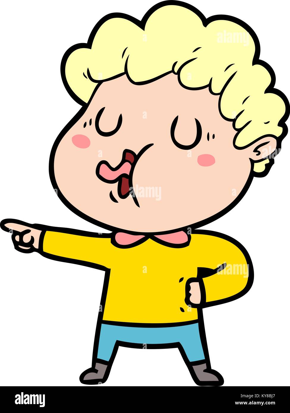 cartoon man singing Stock Vector Image & Art - Alamy