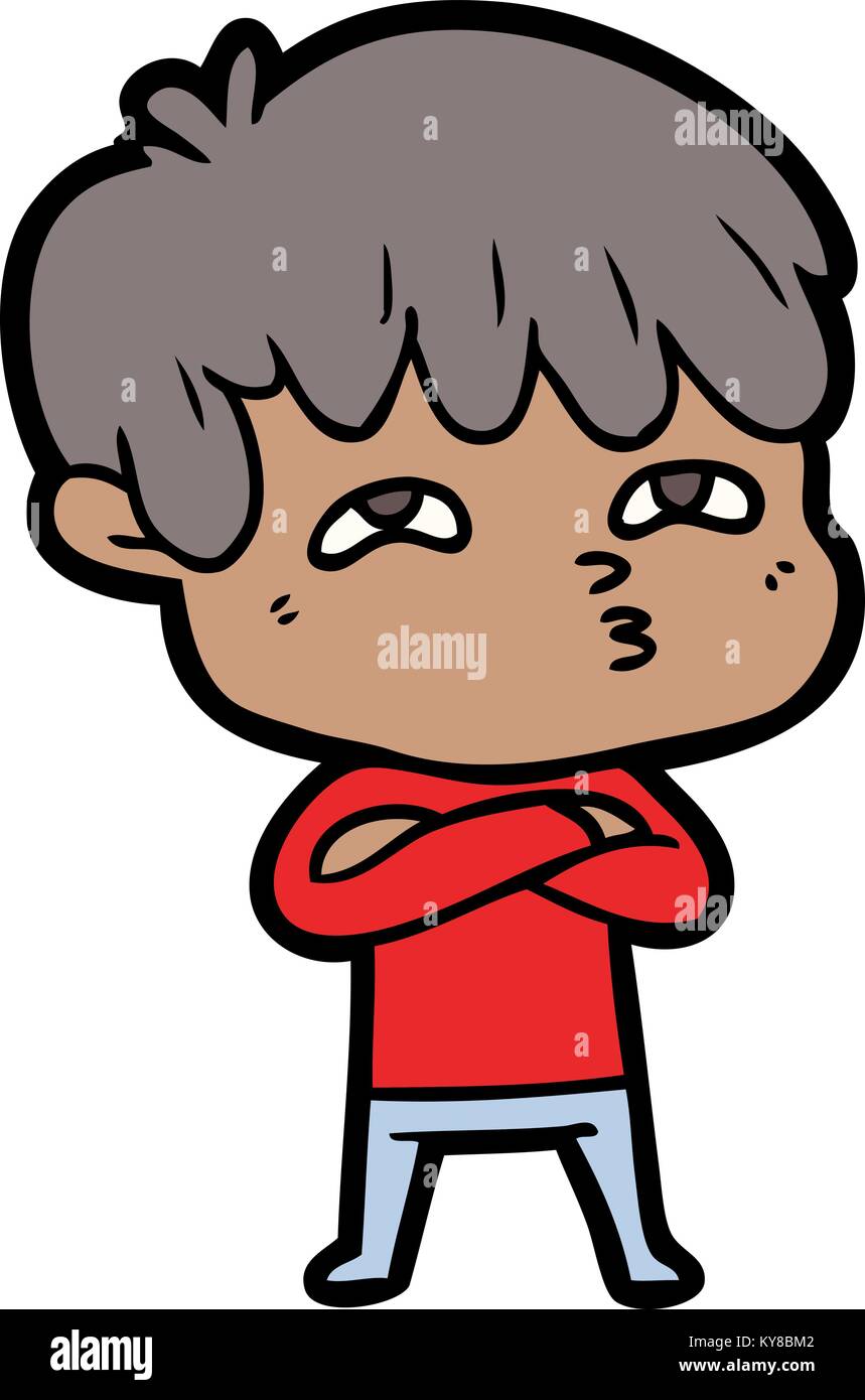 cartoon curious man Stock Vector Image & Art - Alamy