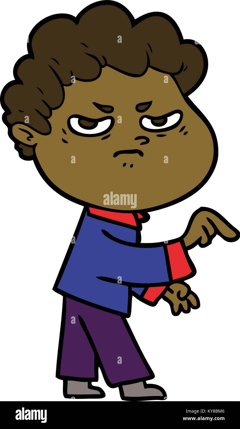 cartoon angry man Stock Vector Image & Art - Alamy