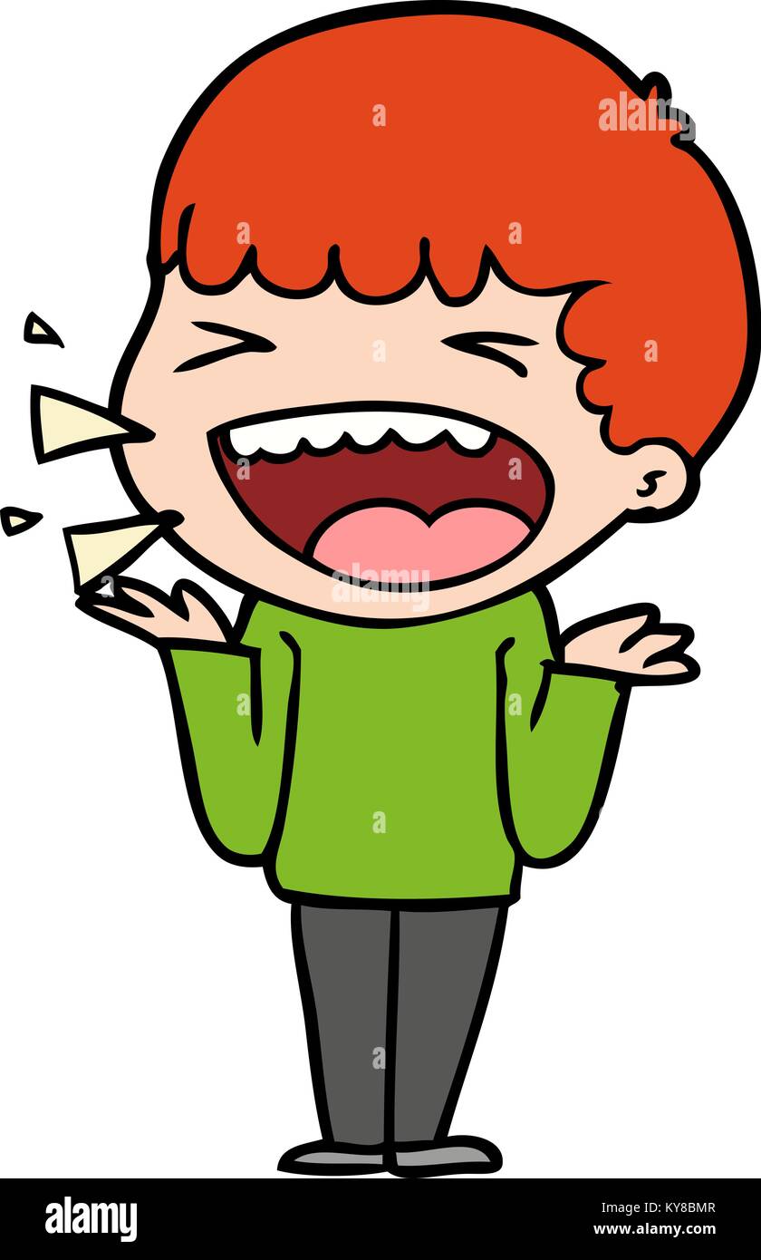 cartoon laughing man Stock Vector Image & Art - Alamy