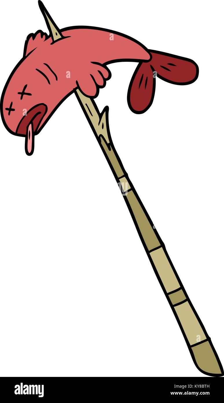 Speared fish cartoon hi-res stock photography and images - Alamy
