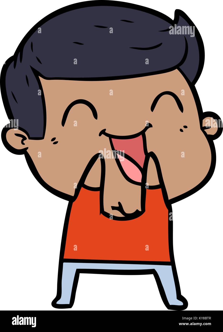 cartoon man laughing Stock Vector Image & Art - Alamy