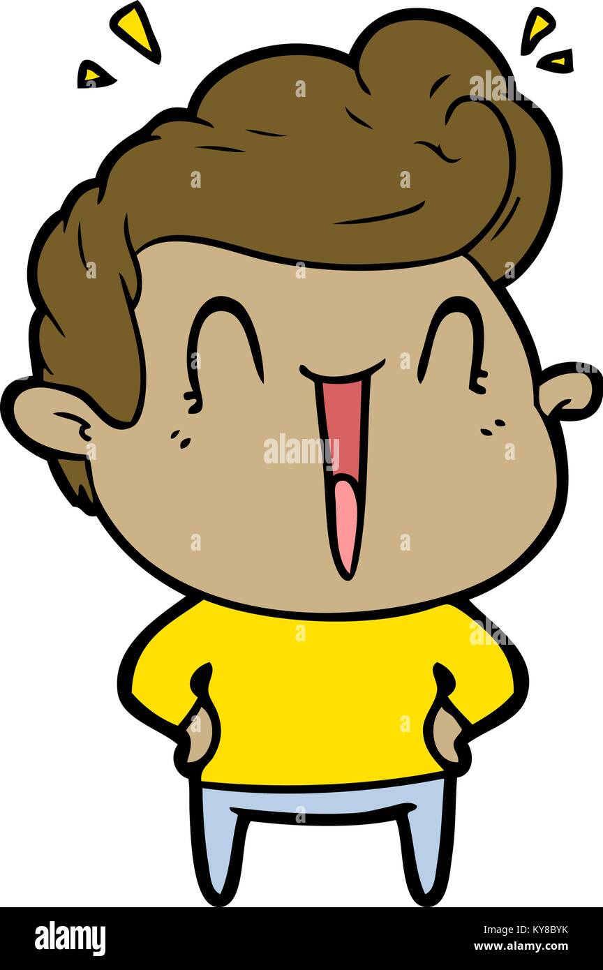 cartoon excited man Stock Vector Image & Art - Alamy