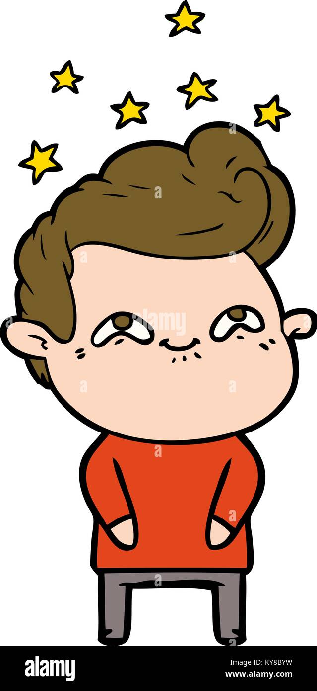 cartoon excited man Stock Vector Image & Art - Alamy