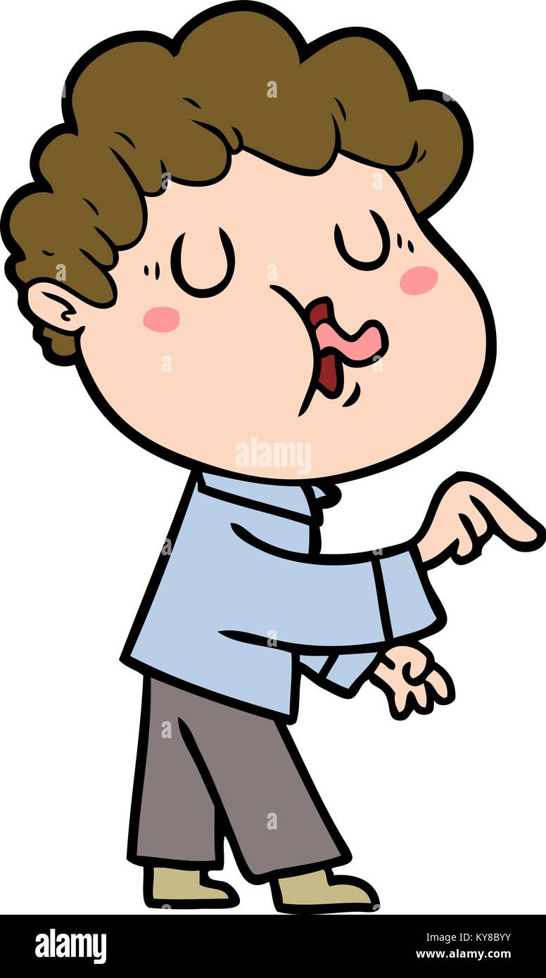 cartoon man singing Stock Vector Image & Art - Alamy