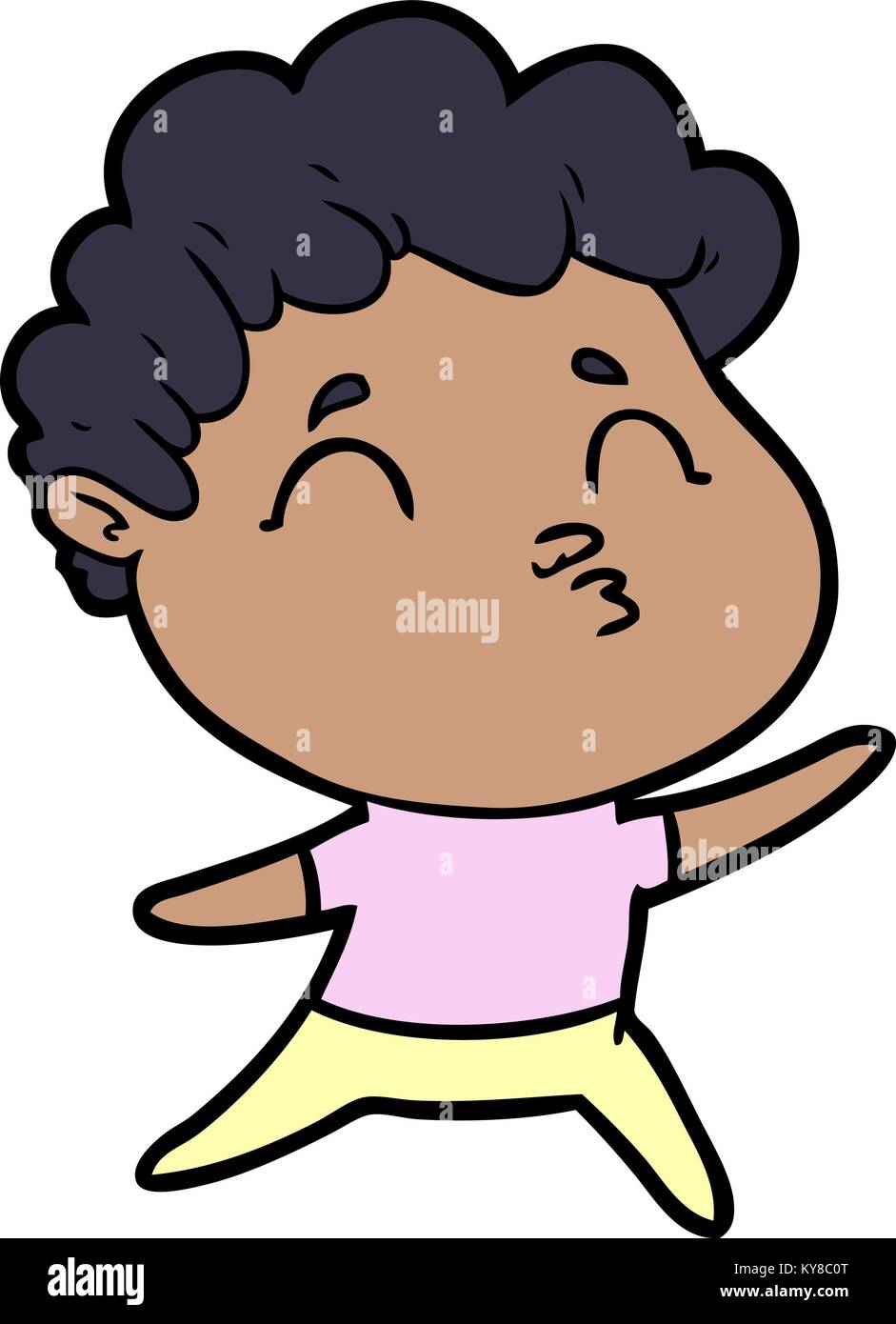 cartoon man pouting Stock Vector Image & Art - Alamy