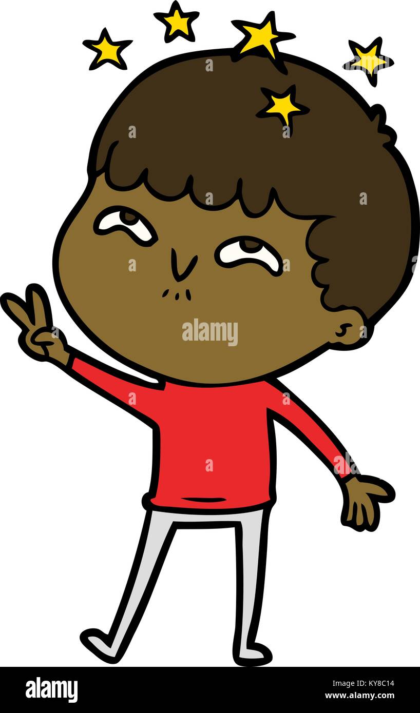 cartoon amazed boy Stock Vector Image & Art - Alamy