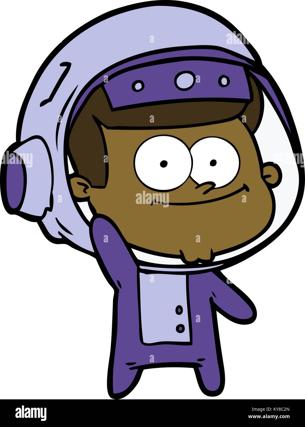 happy astronaut cartoon Stock Vector Image & Art - Alamy