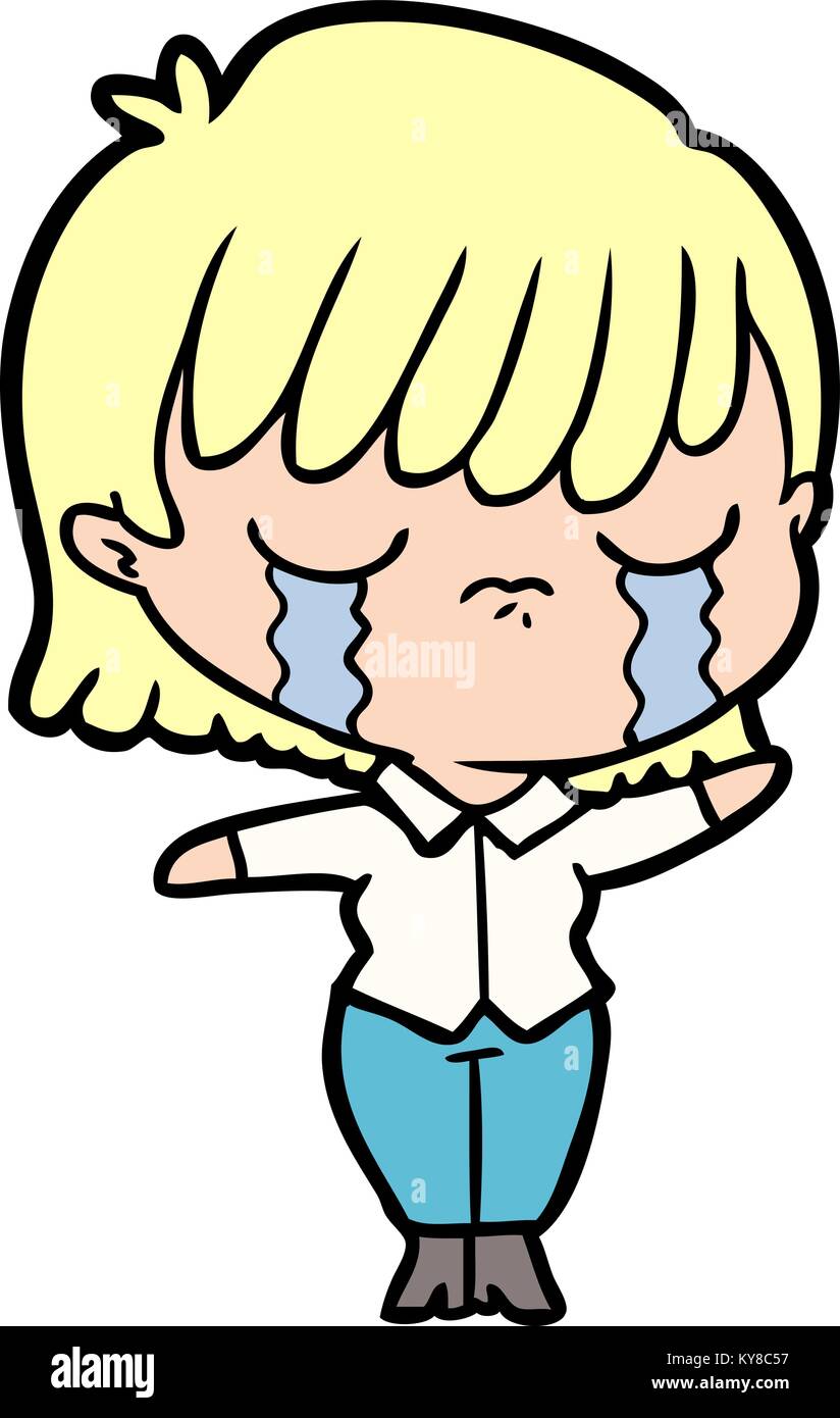 cartoon woman crying Stock Vector Image & Art - Alamy
