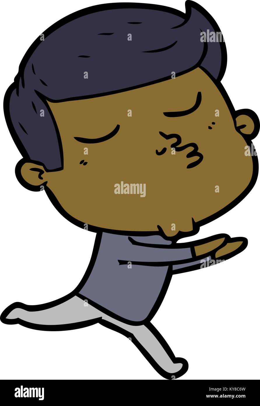 cartoon model guy pouting Stock Vector Image & Art - Alamy