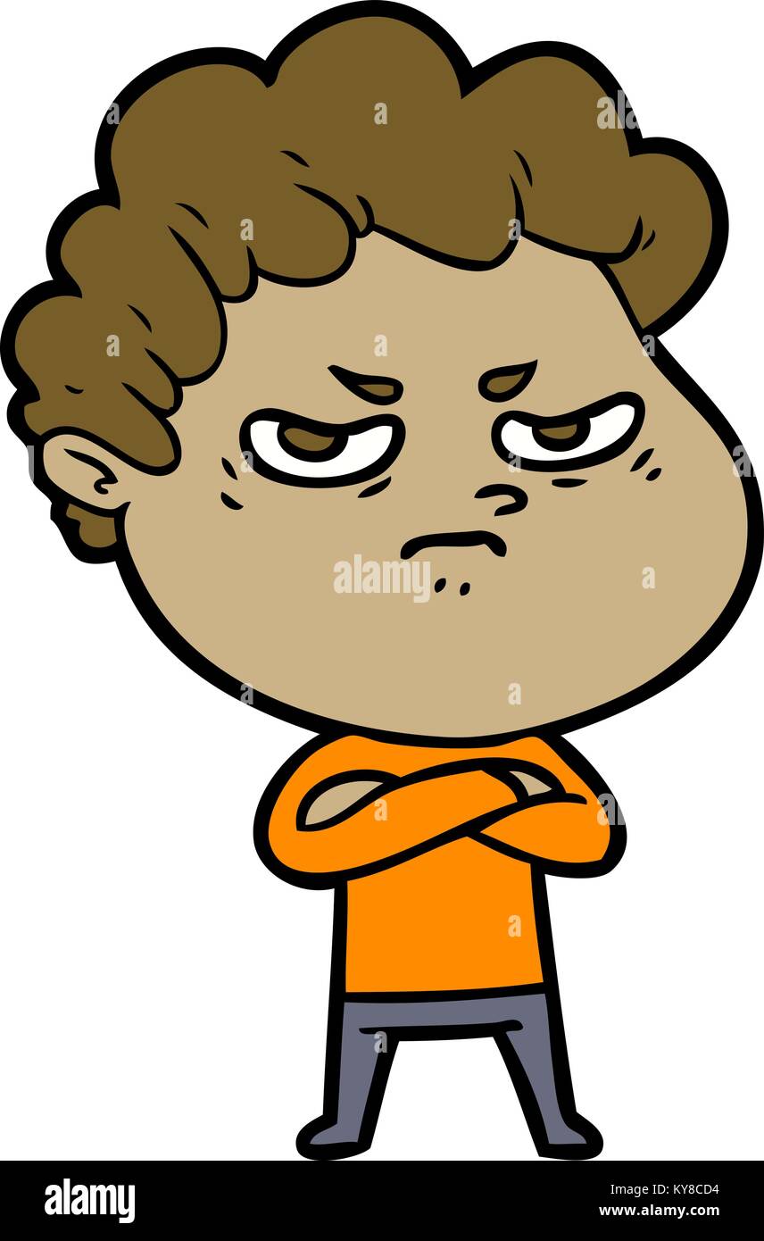 cartoon angry man Stock Vector Image & Art - Alamy