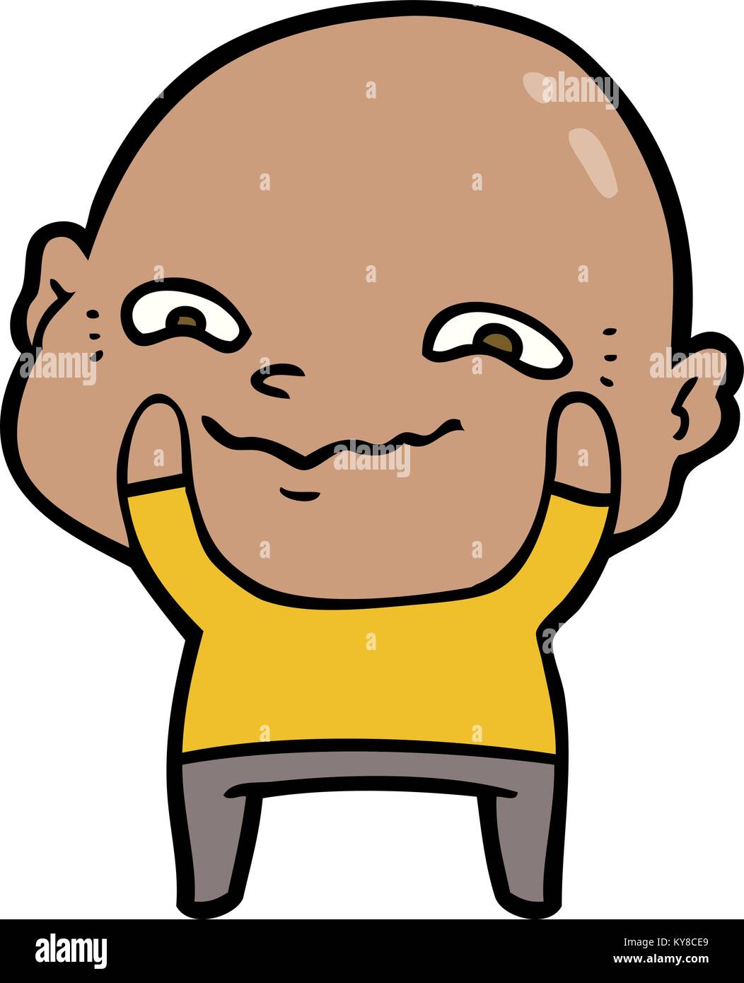 Cartoon Creepy Guy Stock Vector Image And Art Alamy