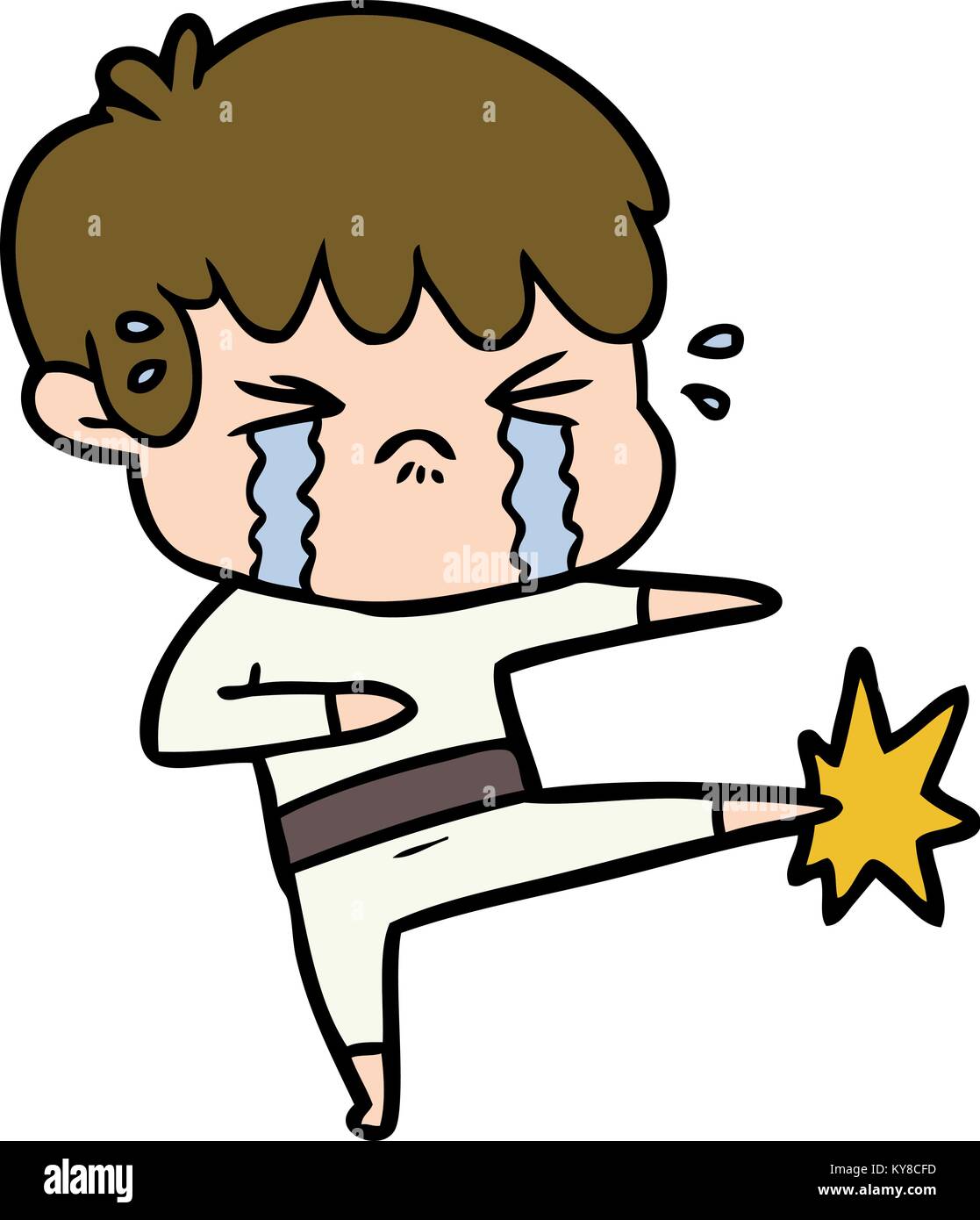 cartoon boy crying Stock Vector Image & Art - Alamy