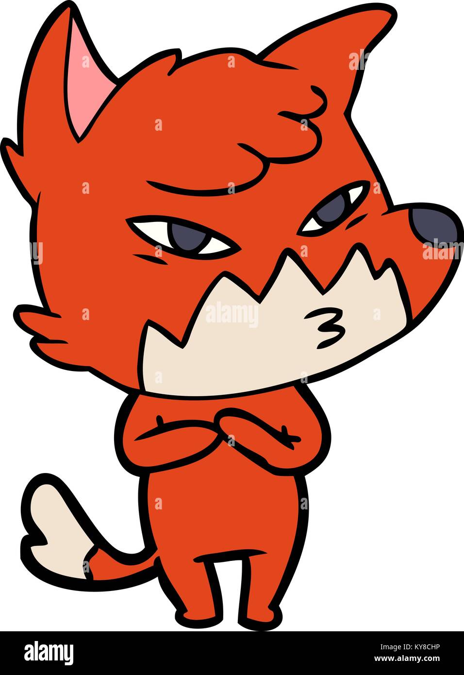 clever cartoon fox Stock Vector Image & Art - Alamy