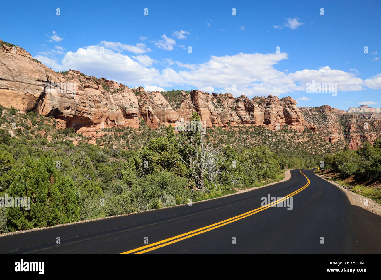 A scene from the Kolob Terrace Road on the west side of Zion National ...