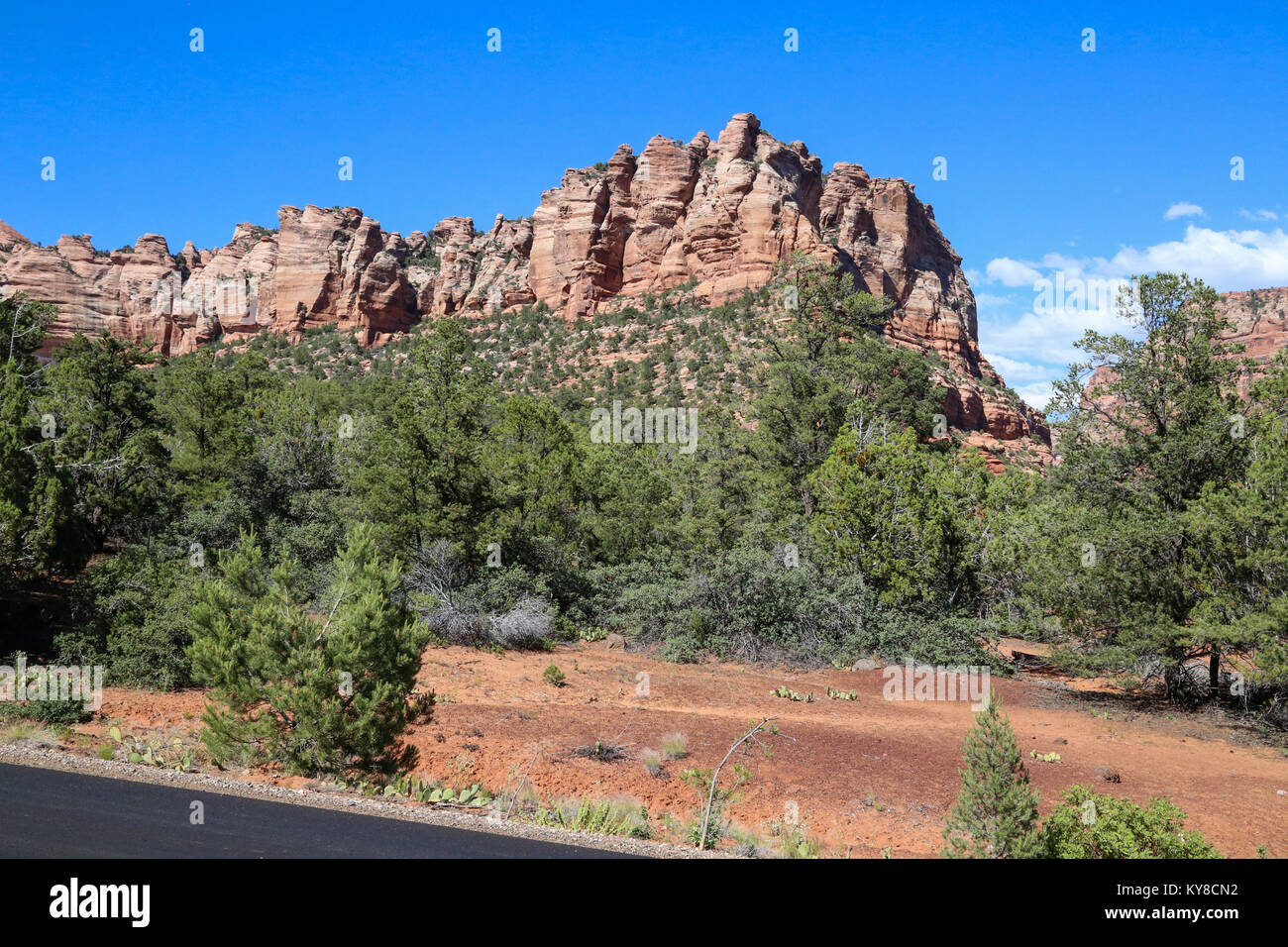A scene from the Kolob Terrace Road on the west side of Zion National ...