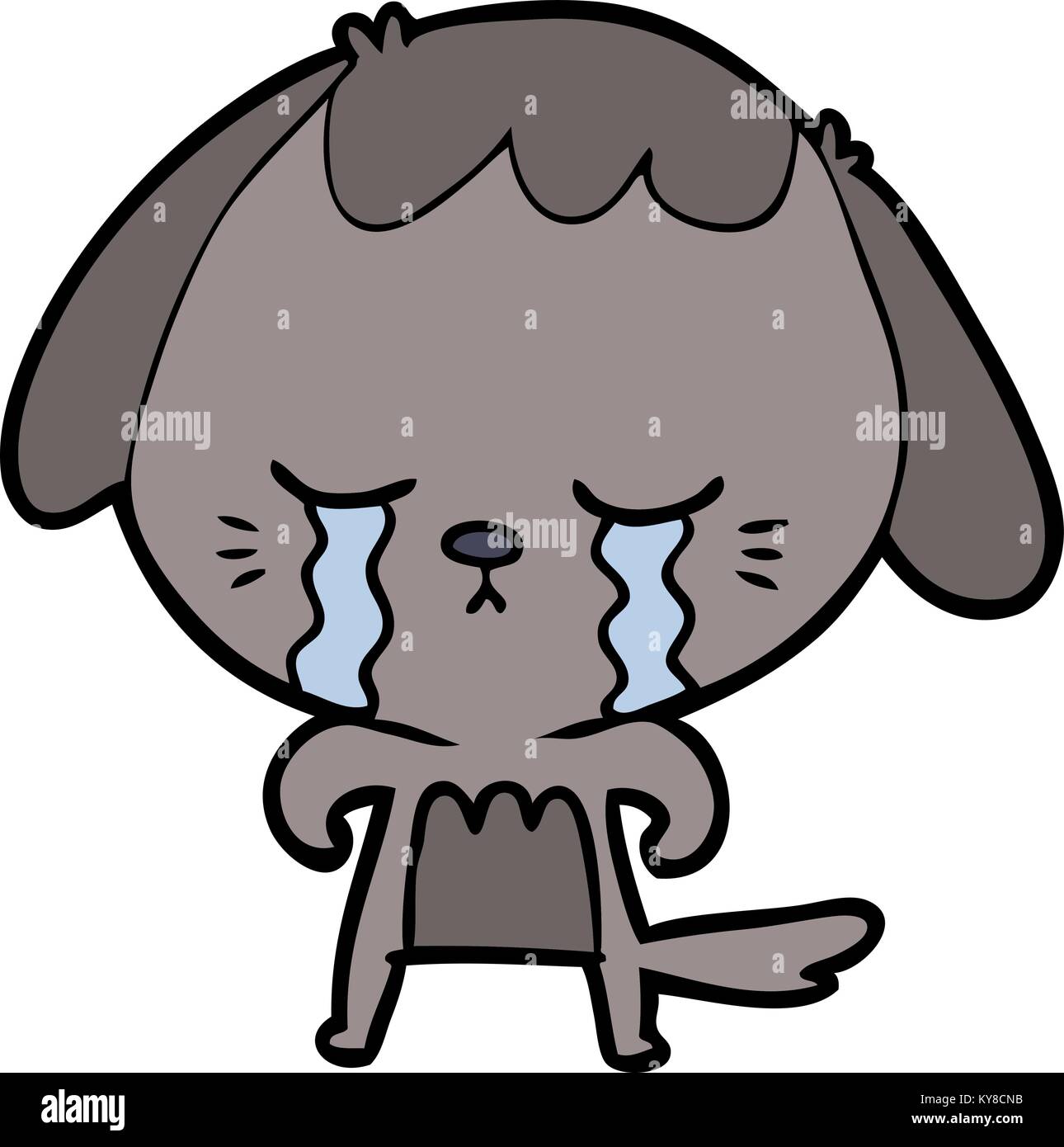cartoon crying dog Stock Vector Image & Art - Alamy