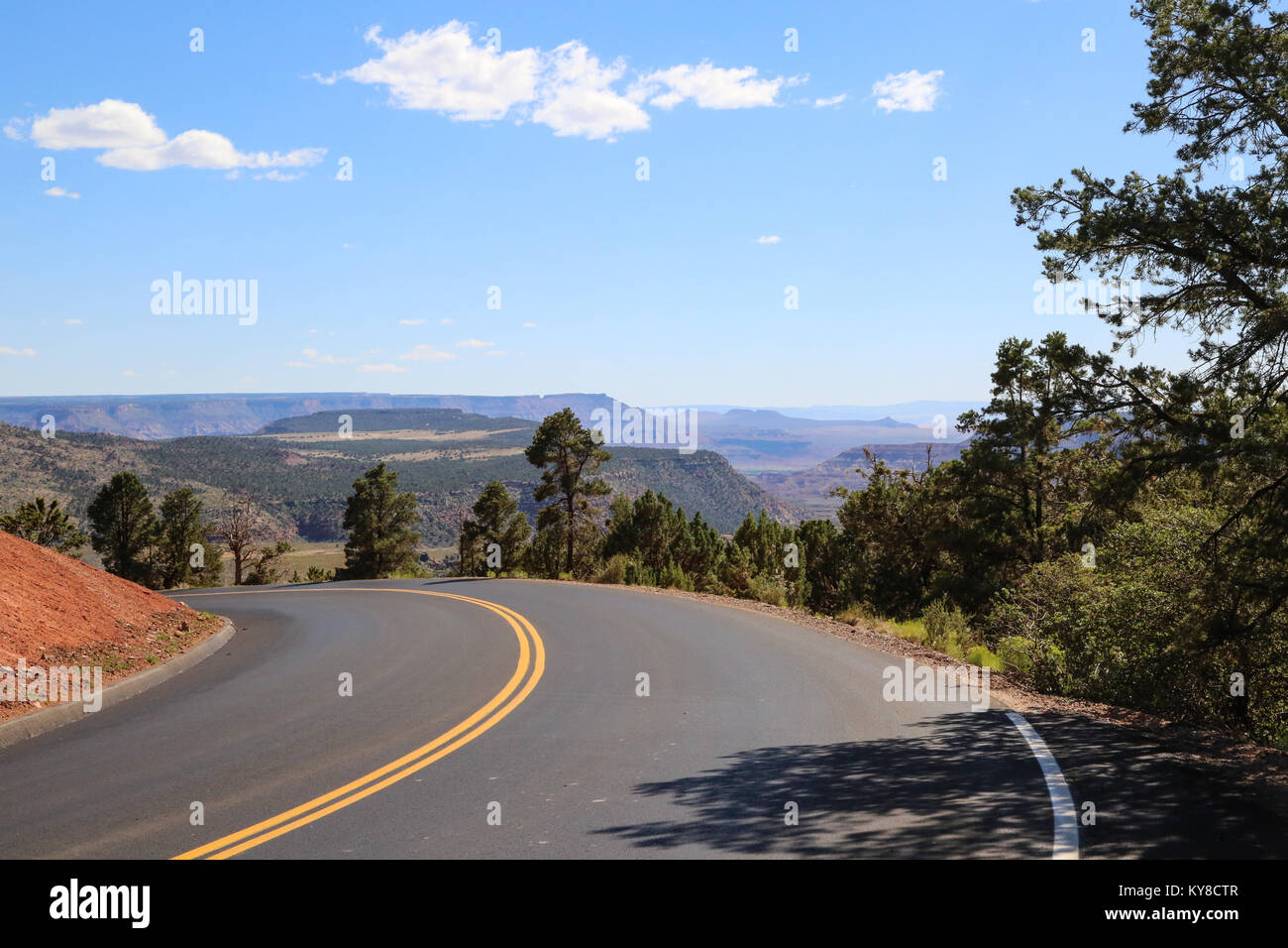 A scene from the Kolob Terrace Road on the west side of Zion National ...