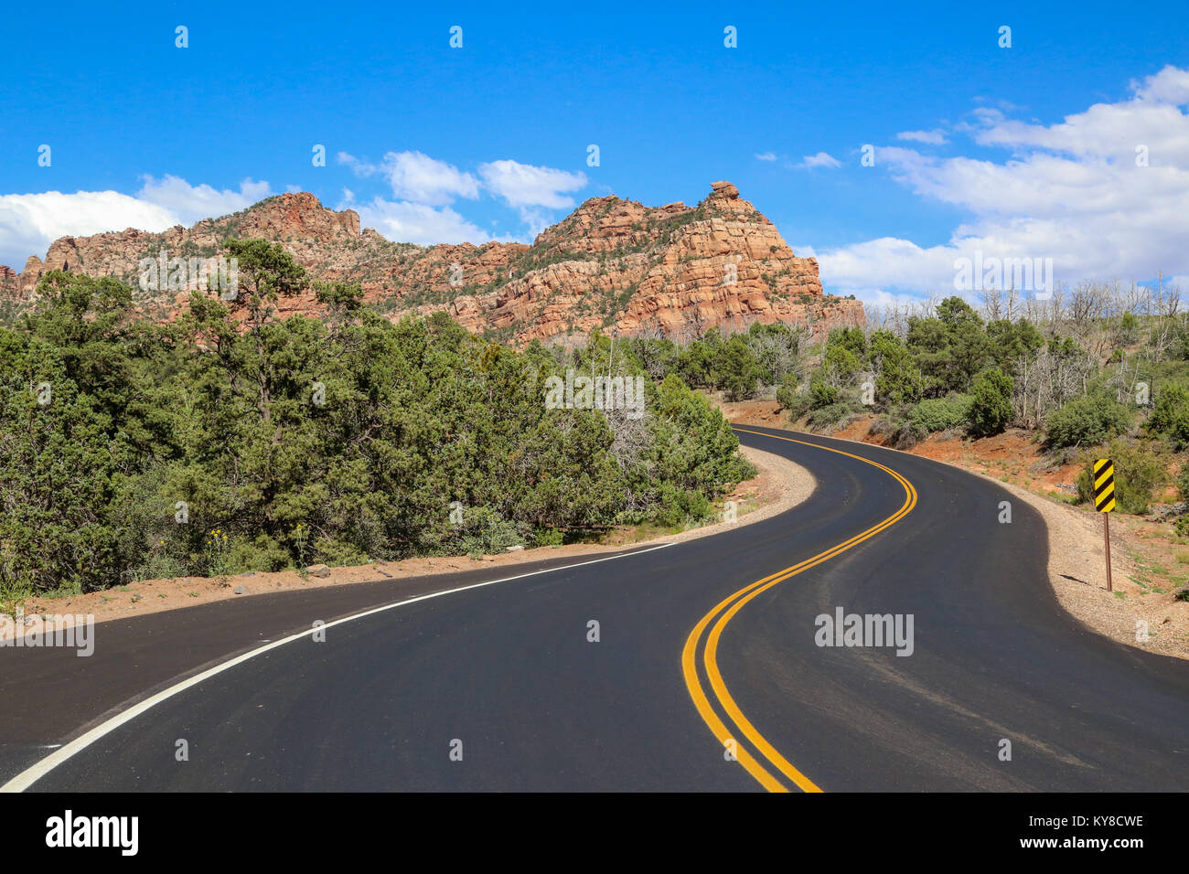 A scene from the Kolob Terrace Road on the west side of Zion National ...