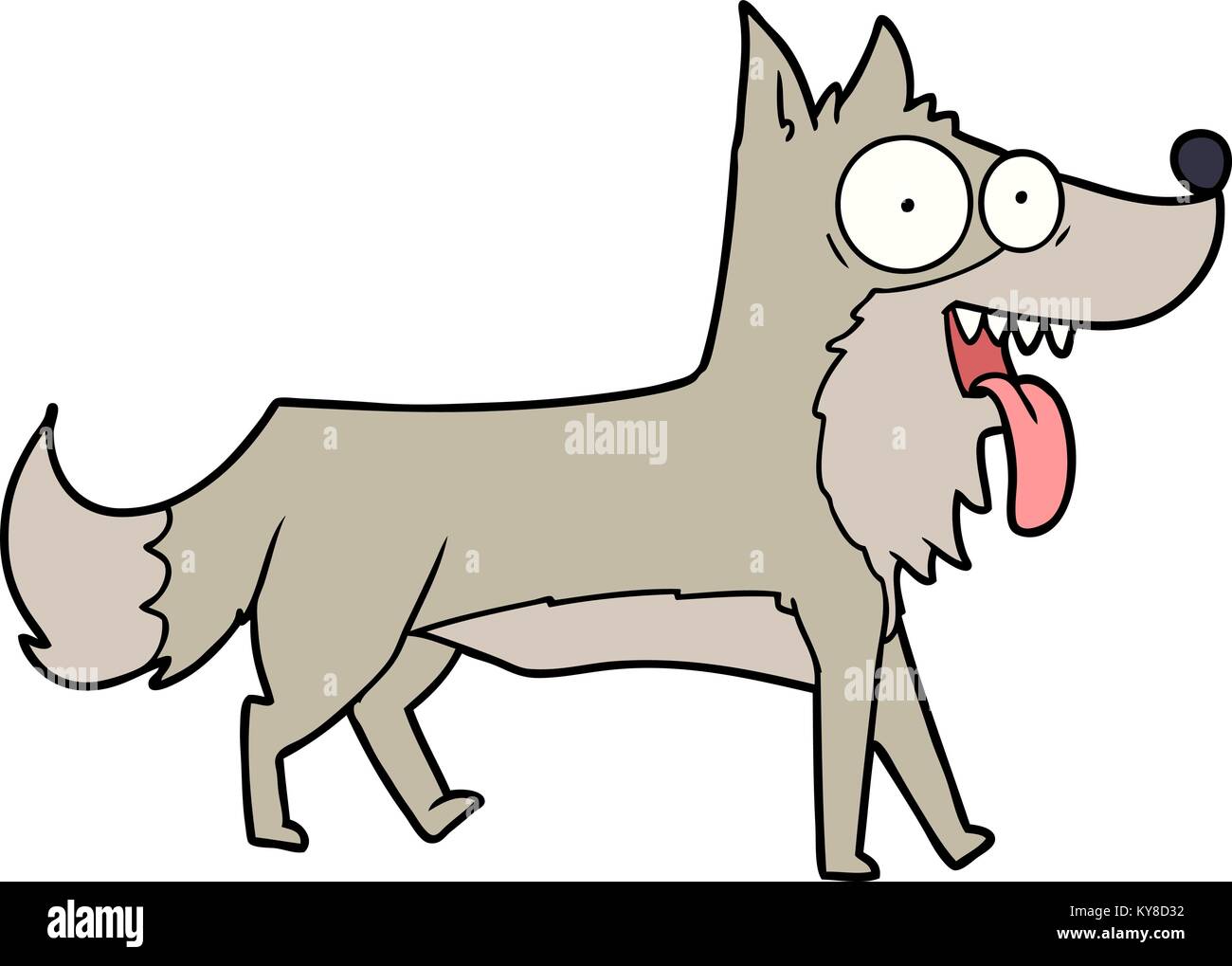 cartoon happy dog Stock Vector Image & Art - Alamy