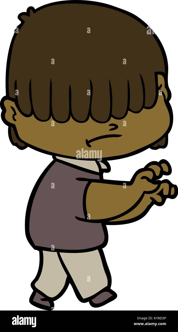 cartoon boy with untidy hair Stock Vector Image & Art - Alamy