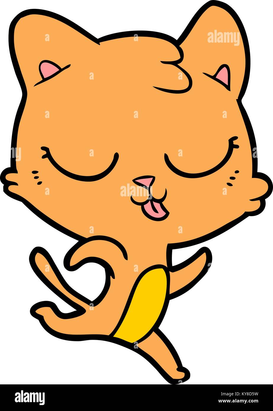 cartoon cat running Stock Vector Image & Art - Alamy