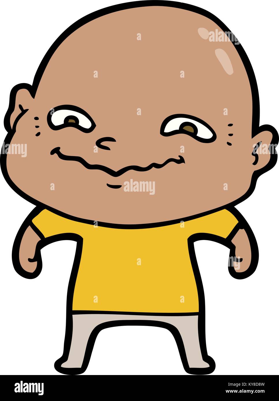 cartoon creepy guy Stock Vector Image & Art - Alamy