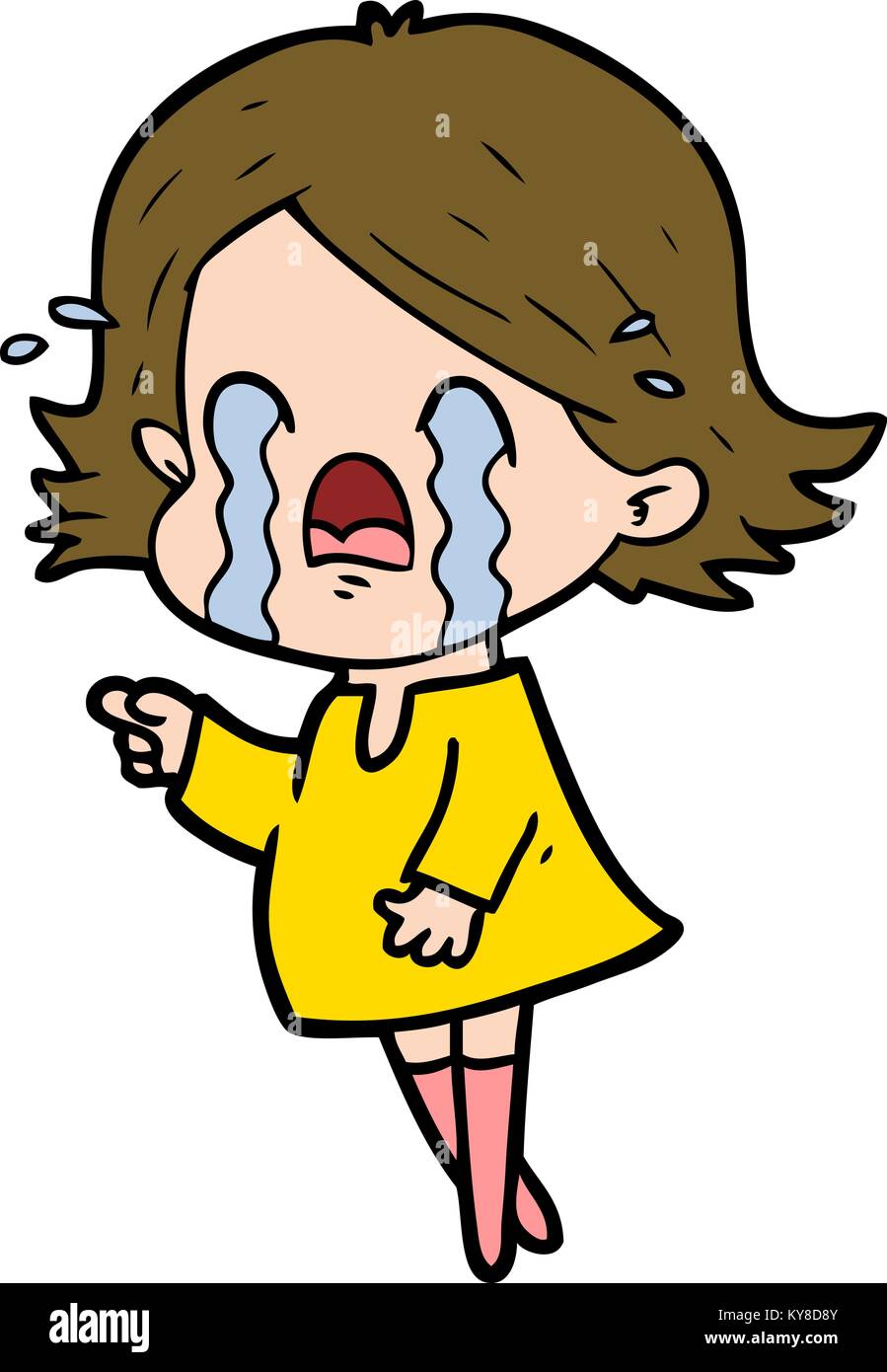 cartoon woman crying Stock Vector Image & Art - Alamy