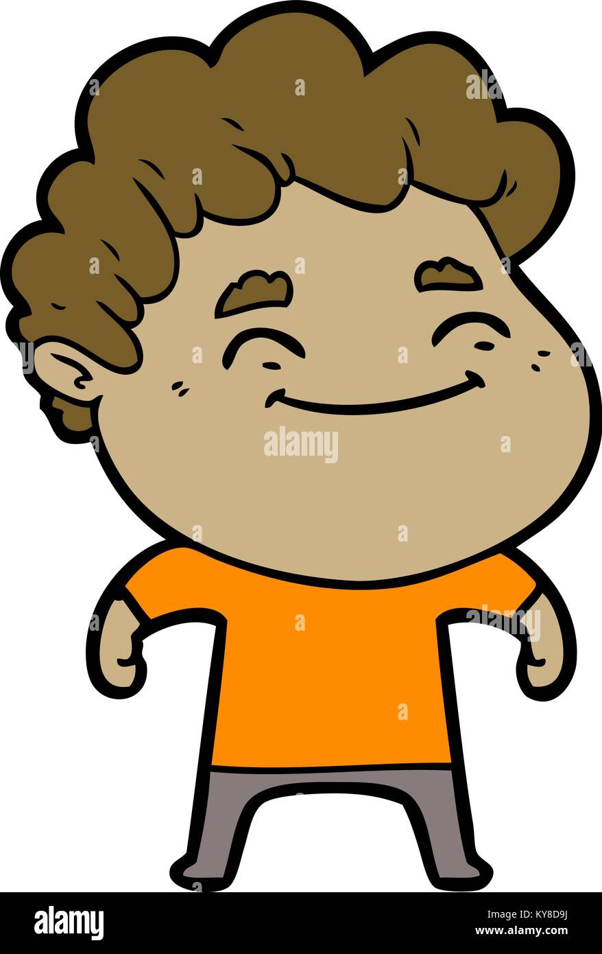cartoon friendly man Stock Vector Image & Art - Alamy