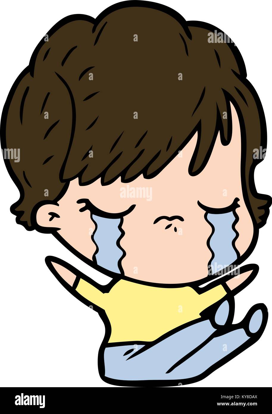 cartoon woman crying Stock Vector Image & Art - Alamy