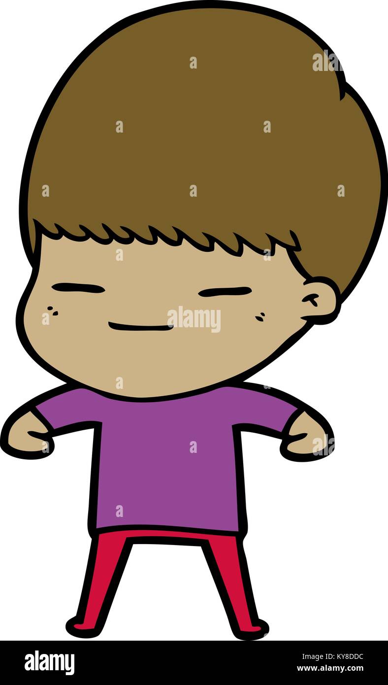 cartoon smug boy Stock Vector Image & Art - Alamy