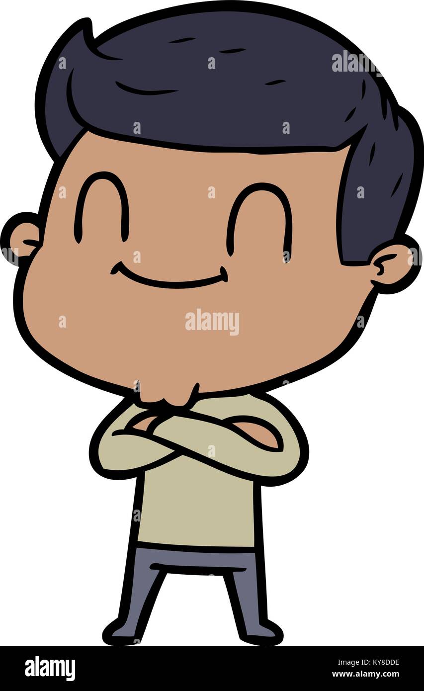 cartoon friendly man Stock Vector Image & Art - Alamy