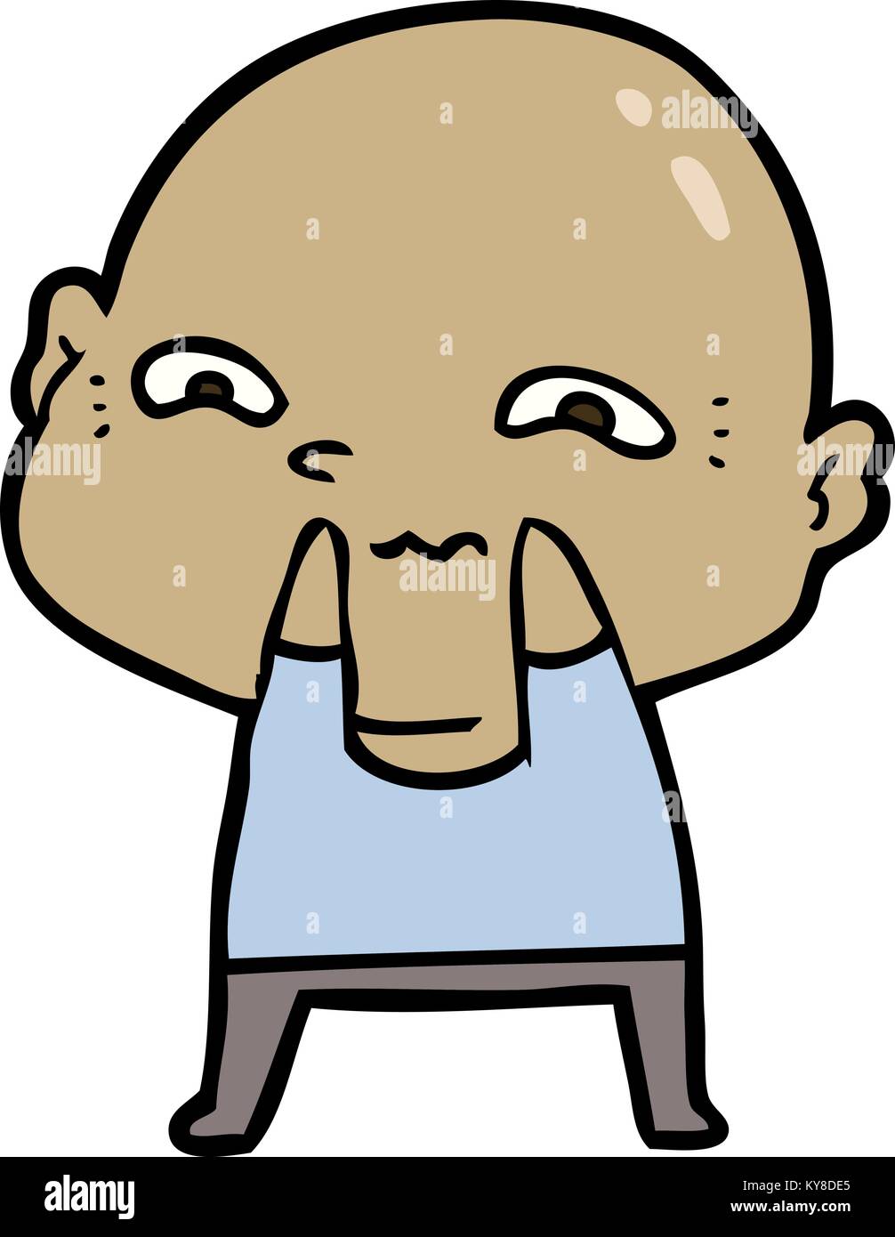 Cartoon Creepy Guy Stock Vector Image And Art Alamy