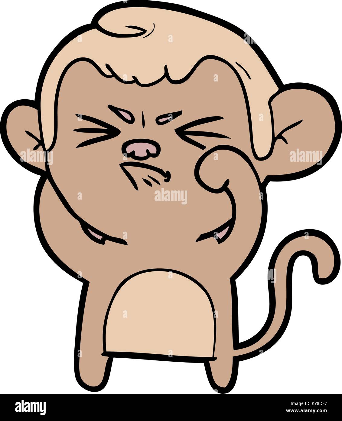cartoon angry monkey Stock Vector Image & Art - Alamy