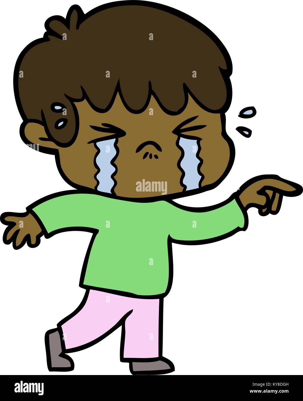 cartoon boy crying Stock Vector Image & Art - Alamy