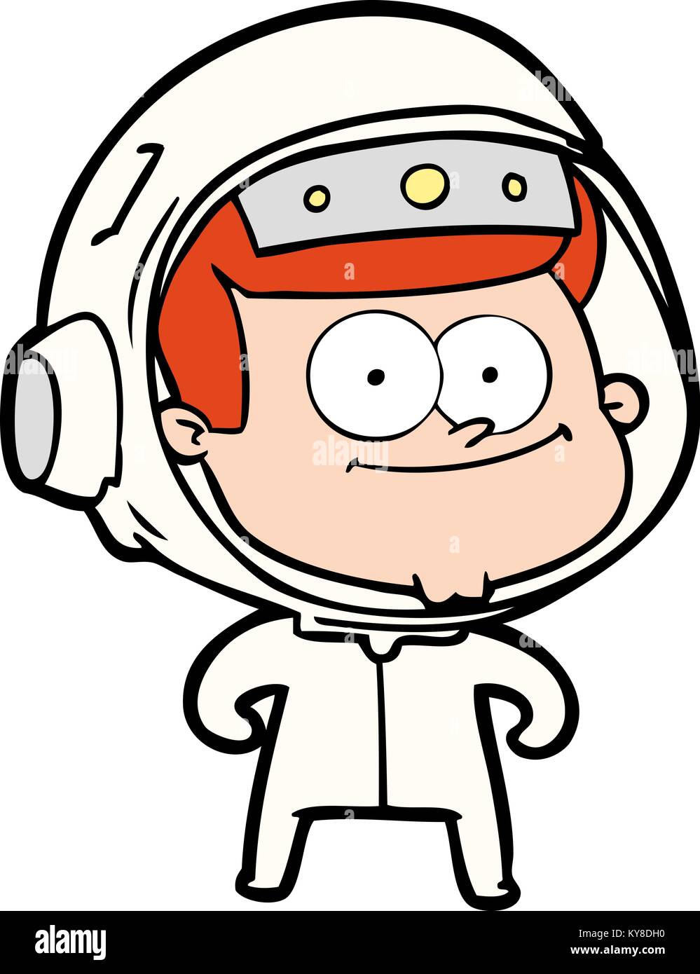 happy astronaut cartoon Stock Vector Image & Art - Alamy